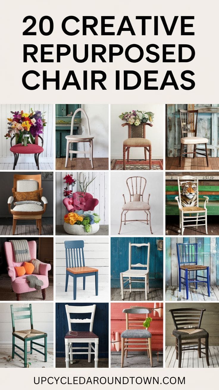 20 Creative Repurposed Chair Ideas for Your Home Decor - Upcycled ...
