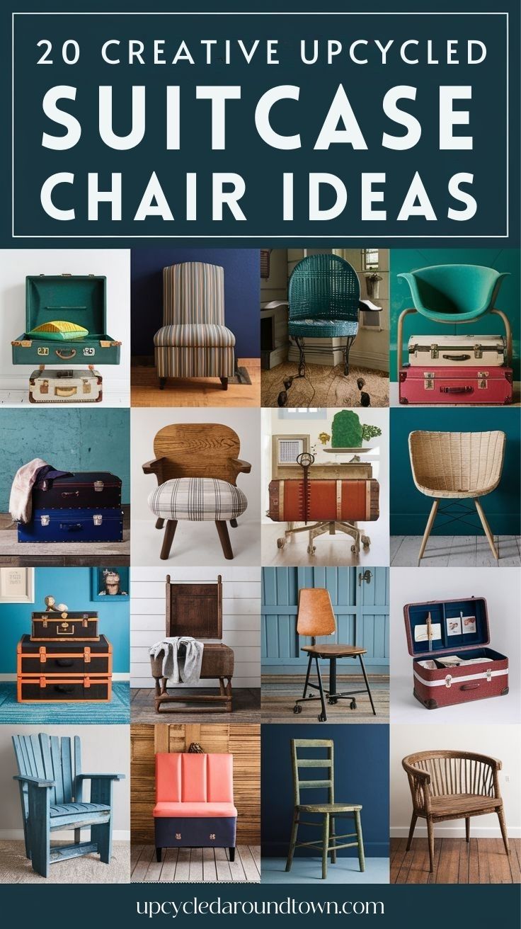 20 Creative Upcycled Suitcase Chair Ideas for a Unique Twist on Seating ...
