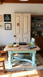 20 Unique Upcycled Old Door Table Ideas for Home Decor - Upcycled ...