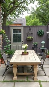 20 Unique Upcycled Old Door Table Ideas for Home Decor - Upcycled ...