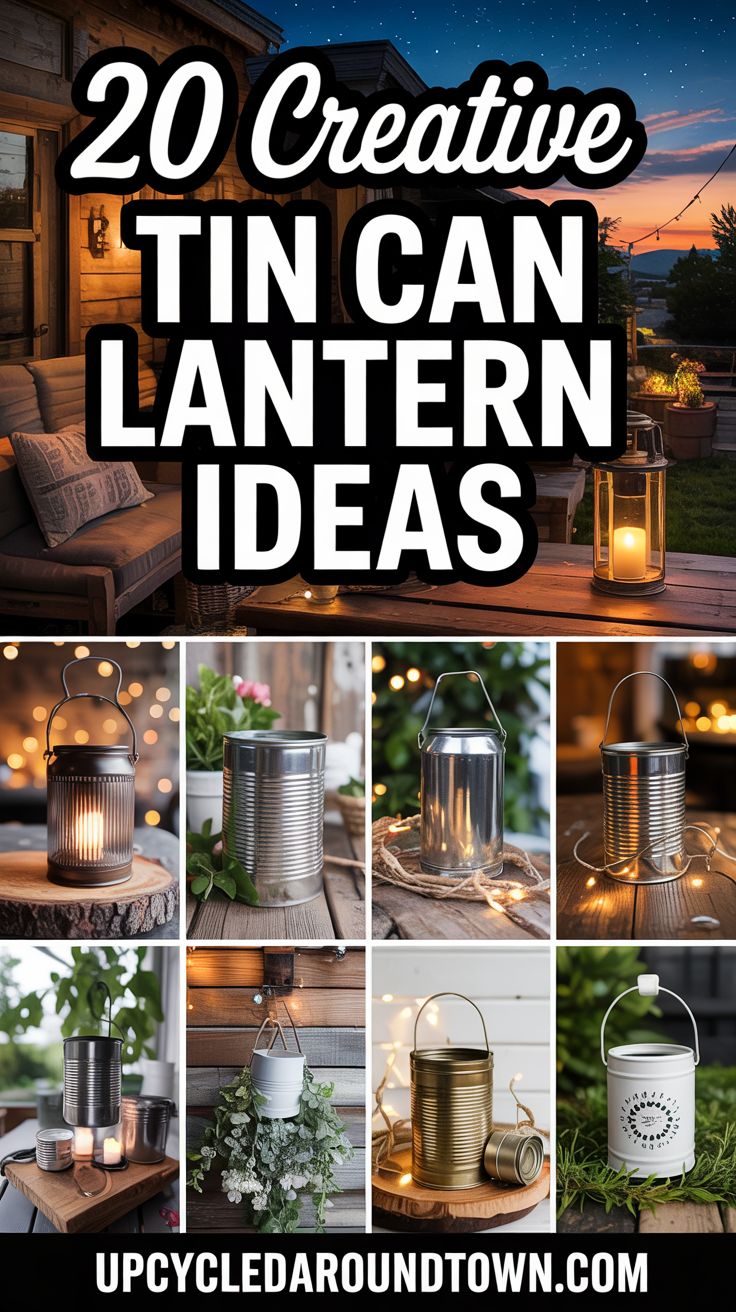 20 Creative Tin Can Lantern Ideas for Your Next DIY Project - Upcycled ...