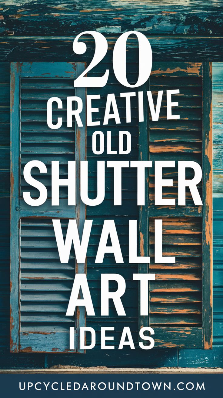 20 Creative Old Shutter Wall Art Ideas to Transform Your Space ...