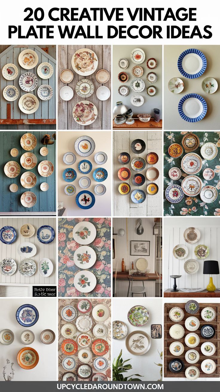20 Creative Vintage Plate Wall Decor Ideas to Transform Your Space ...