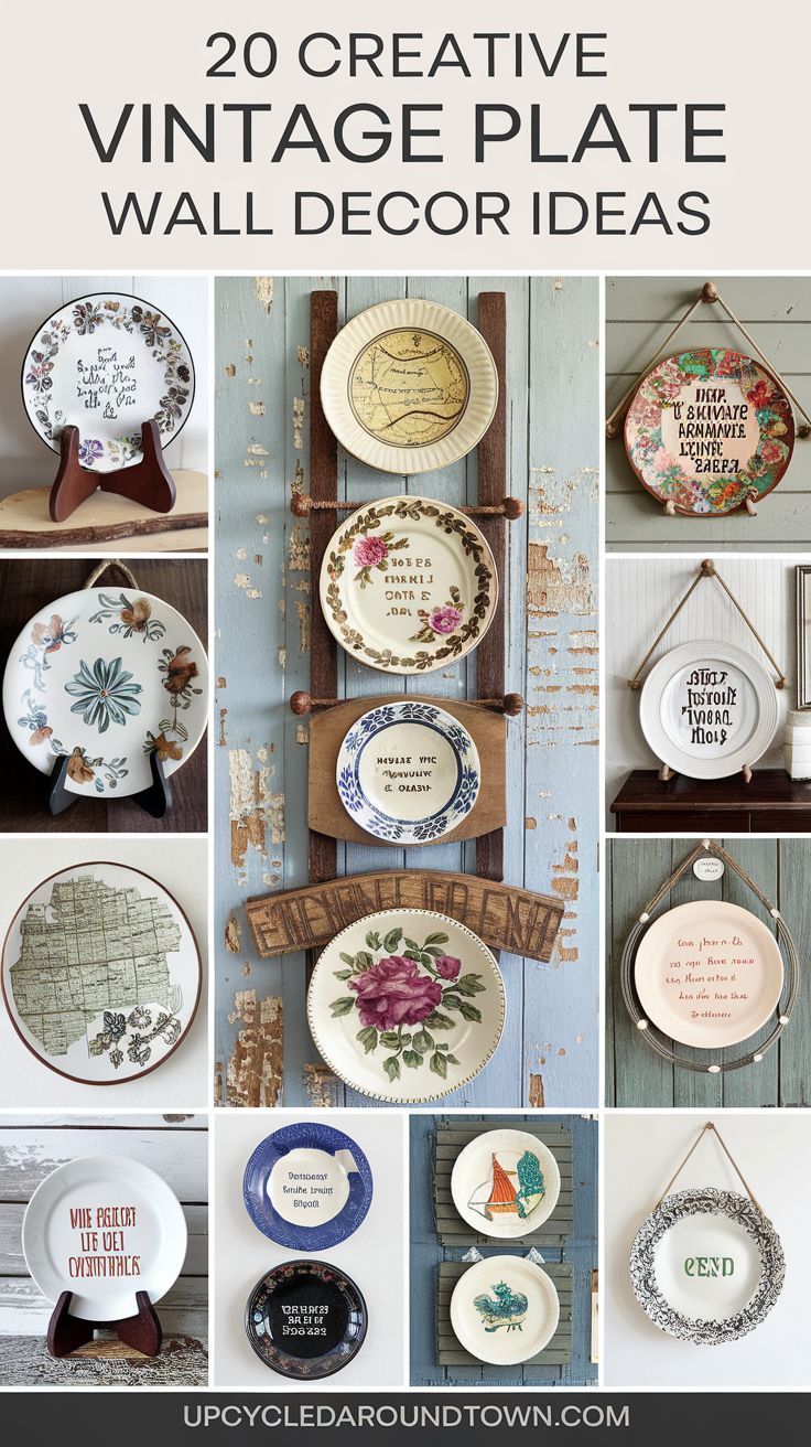 20 Creative Vintage Plate Wall Decor Ideas to Transform Your Space ...