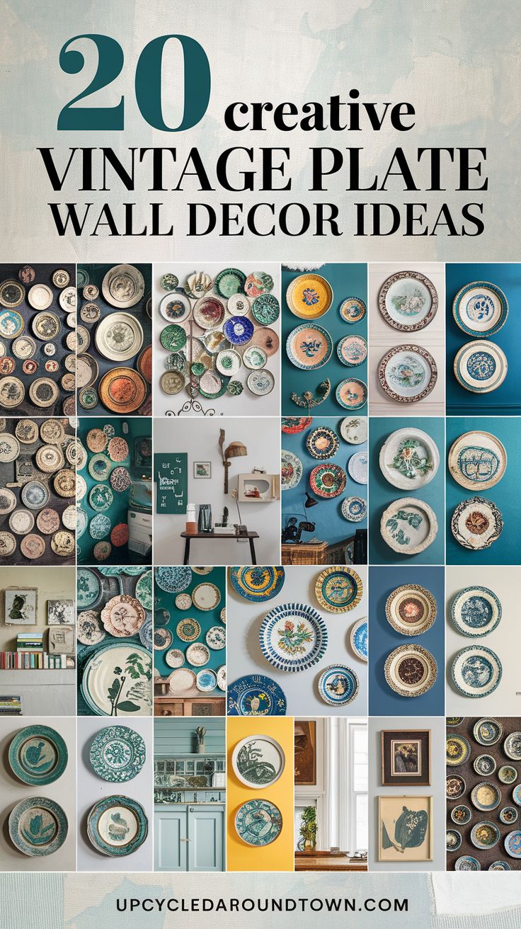 20 Creative Vintage Plate Wall Decor Ideas to Transform Your Space ...
