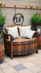 25 Unique Wine Barrel Furniture Ideas for Your Home Decor - Upcycled ...