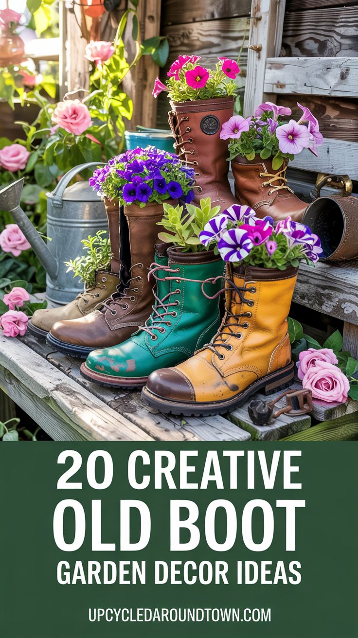 20 Creative Old Boot Garden Decor Ideas to Spruce Up Your Outdoor Space ...