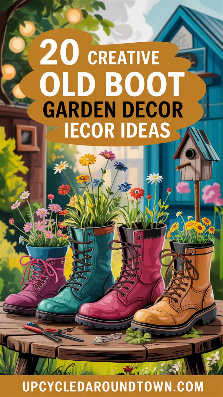 20 Creative Old Boot Garden Decor Ideas to Spruce Up Your Outdoor Space ...