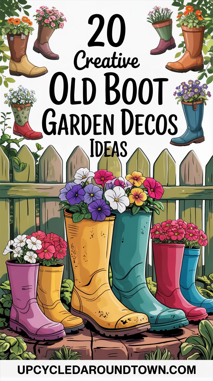 20 Creative Old Boot Garden Decor Ideas to Spruce Up Your Outdoor Space ...