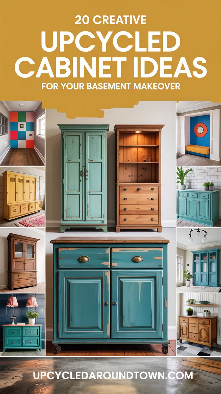20 Creative Upcycled Cabinet Ideas for Your Basement Makeover ...