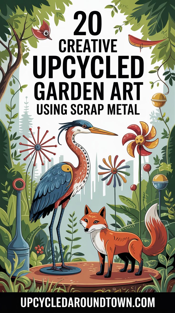 20 Creative Upcycled Garden Art Ideas Using Scrap Metal - Upcycled ...