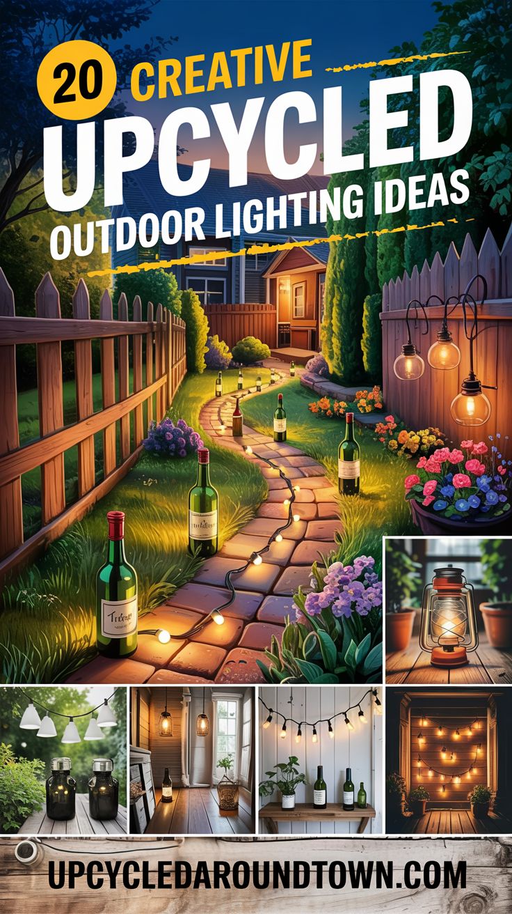 20 Creative Upcycled Outdoor Lighting Ideas for Your Garden - Upcycled ...