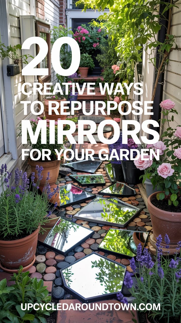 20 Creative Ways to Repurpose Mirrors for Your Garden - Upcycled Around ...