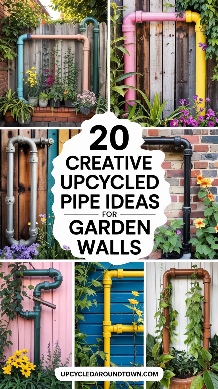 20 Creative Upcycled Pipe Ideas for Stunning Garden Walls - Upcycled ...